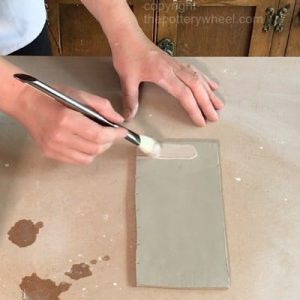 How Much Stain to Use in Colored Slip? – Making a Test Tile