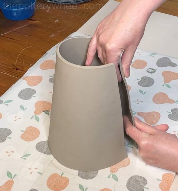How to Make A Slab Pottery Flower Jug Vase